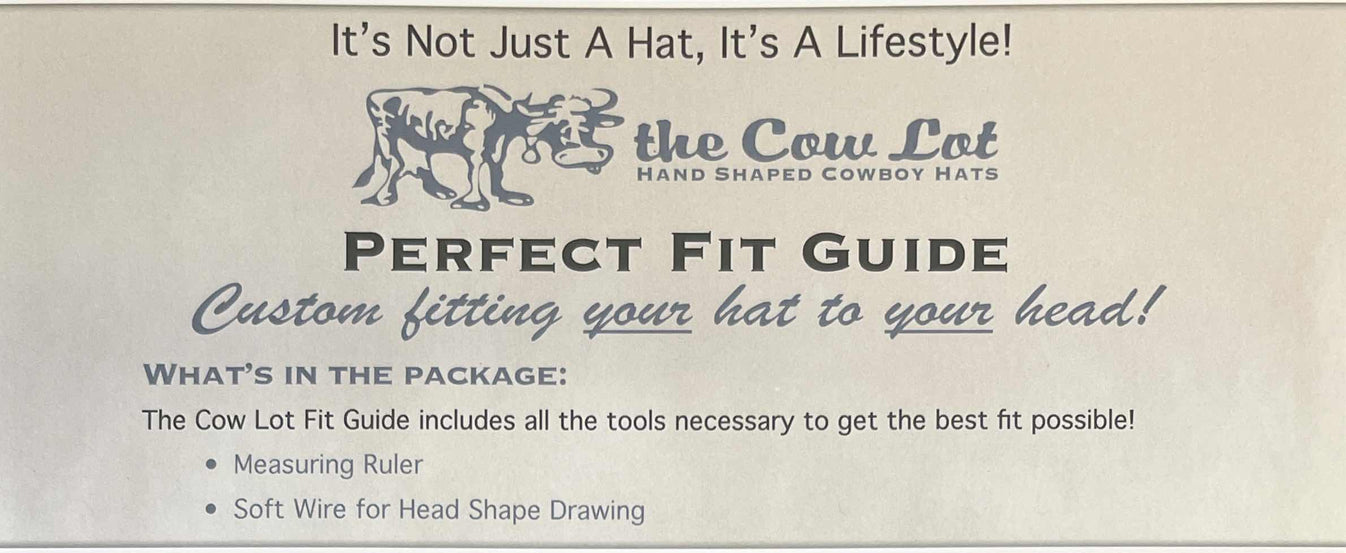 PERFECT FIT GUIDE Custom Hat Experience / PFG – The Cow Lot